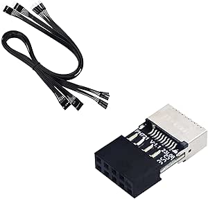 Amazon.com: Front Panel Connector and USB 2.0 to USB 3.2 Gen 1 Header ...