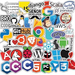 50+ Pcs Laptop Sticker for Programmer, Coder, Developer, It ...