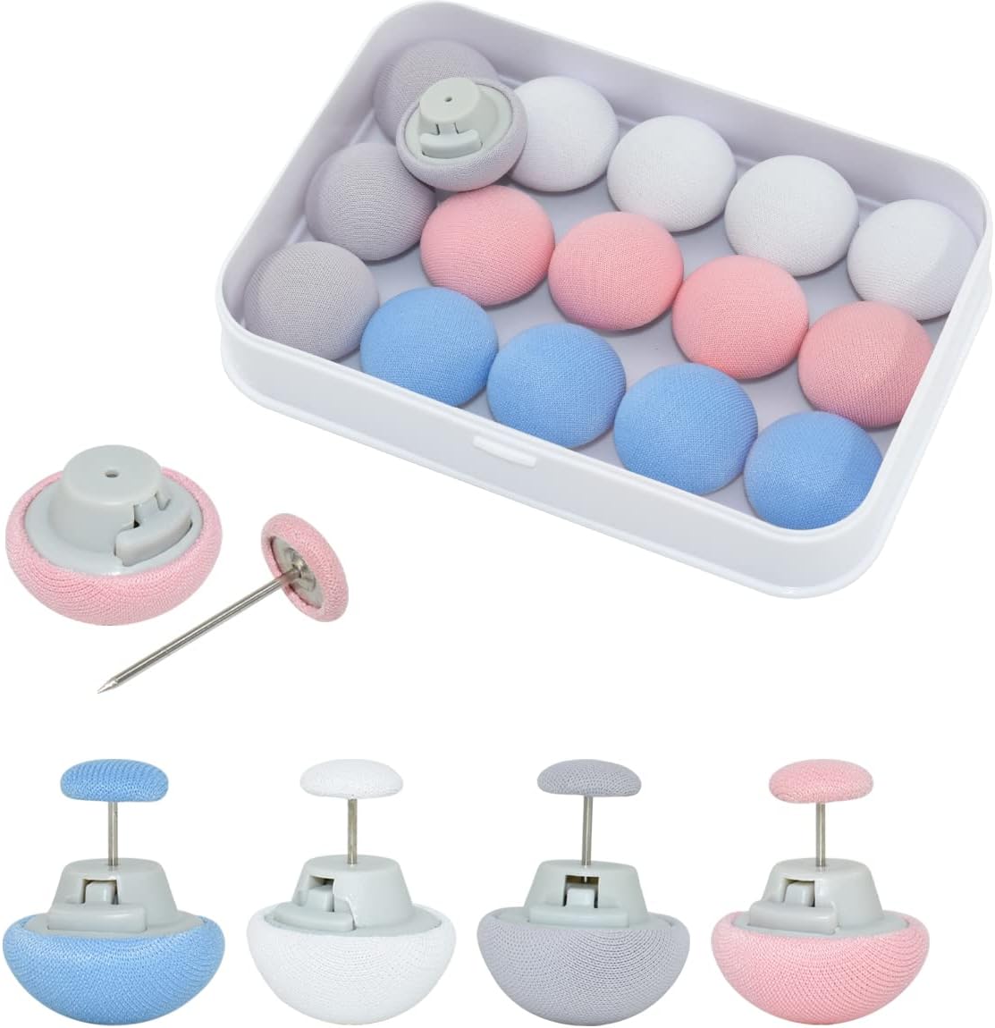 Amazon.com: 16 PCS Quilt Fixing Clips, Duvet Clips Double Sided Pin ...