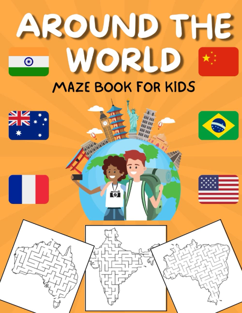 Buy Around The World Maze Book For Kids: Adventure Across The World ...