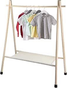 Holdfiturn Childrens Clothes Rail Dog Clothes Rack Wooden Small ...