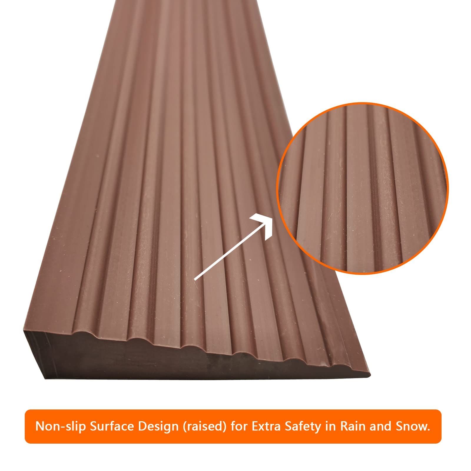 Snapklik.com : 3/5" Rise Non Slip Solid Rubber Portable Sill Scooter ...