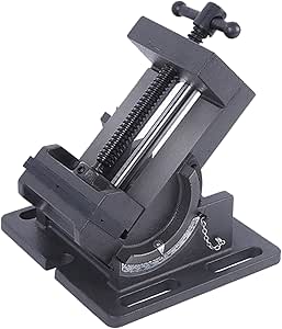 3 or 4 In Tilting Drill Press Vise, Benchtop Cast Iron Vise, 0 to 90 ...