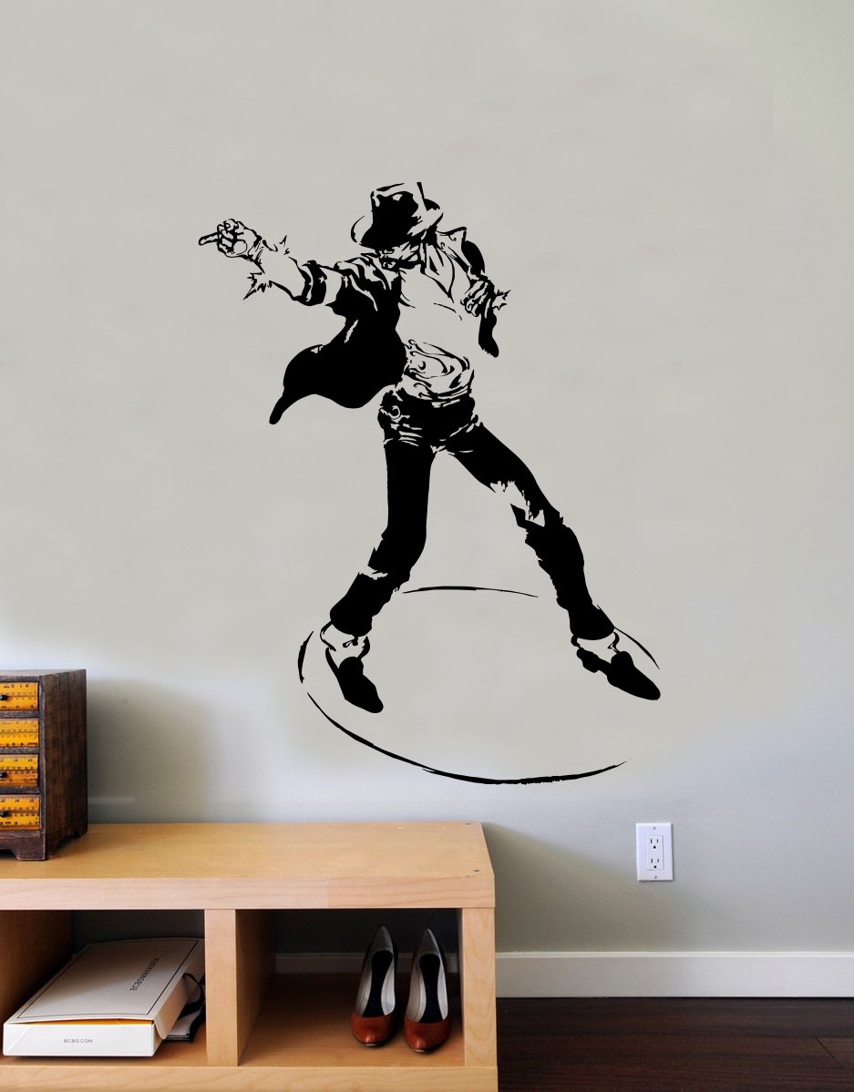 Buy Indra Graphic Michael Jackson PVC Vinyl Wall Sticker (Sticker Size ...