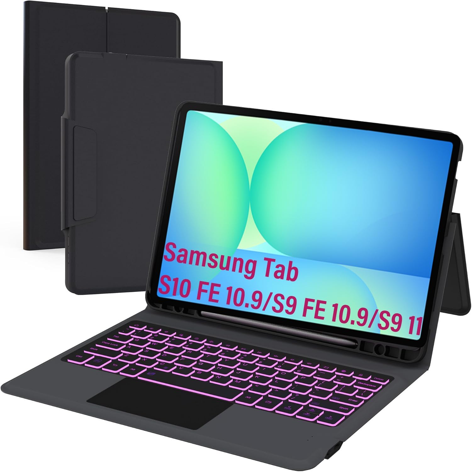 Amazon.com: for Samsung Galaxy Tab S10 FE/S9 FE 10.9"/S9 11" Keyboard ...