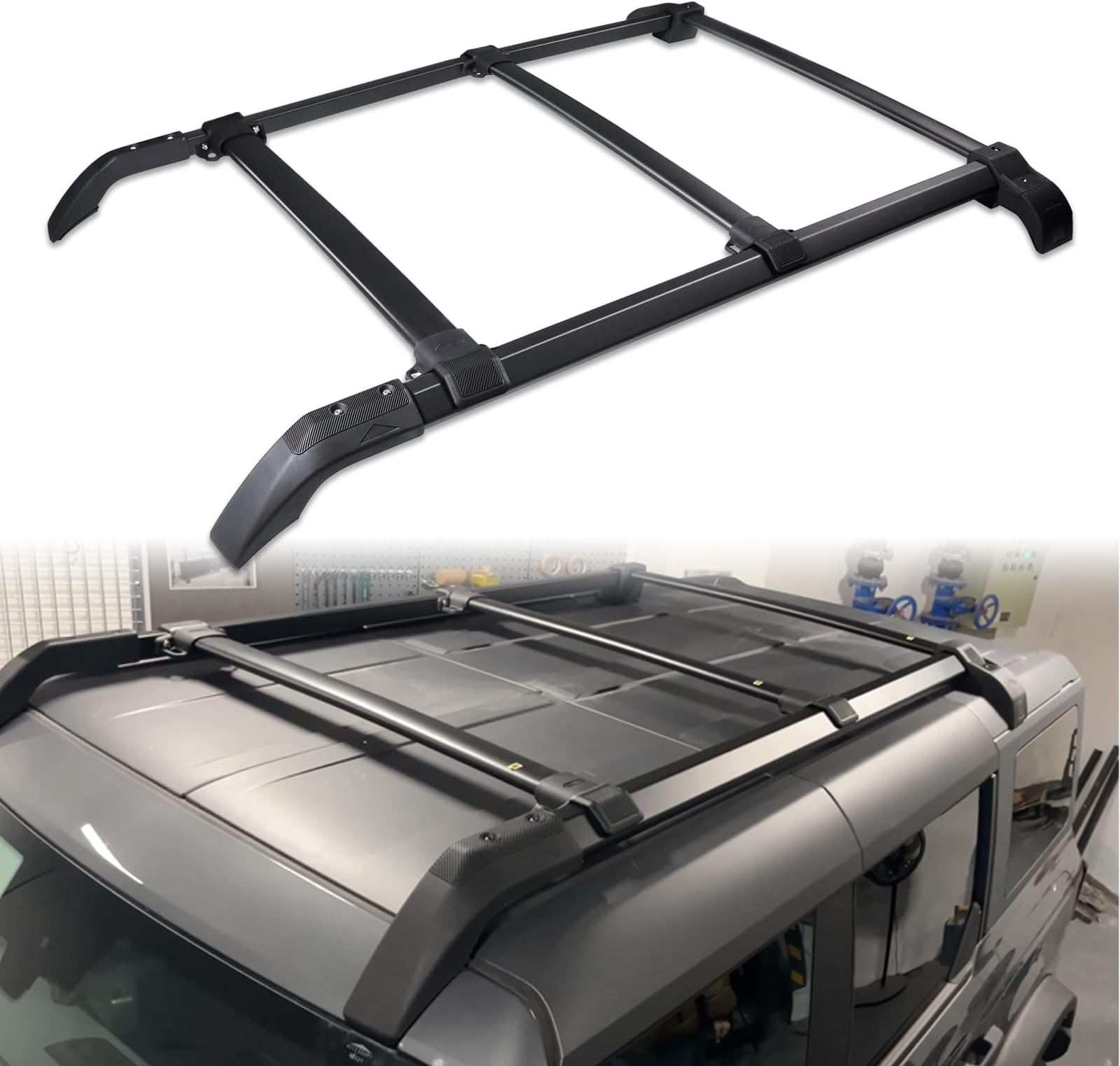 Amazon.com: LEAPTREND Cross Bars Roof Rack Rails, 5PCS Rooftop Rack ...