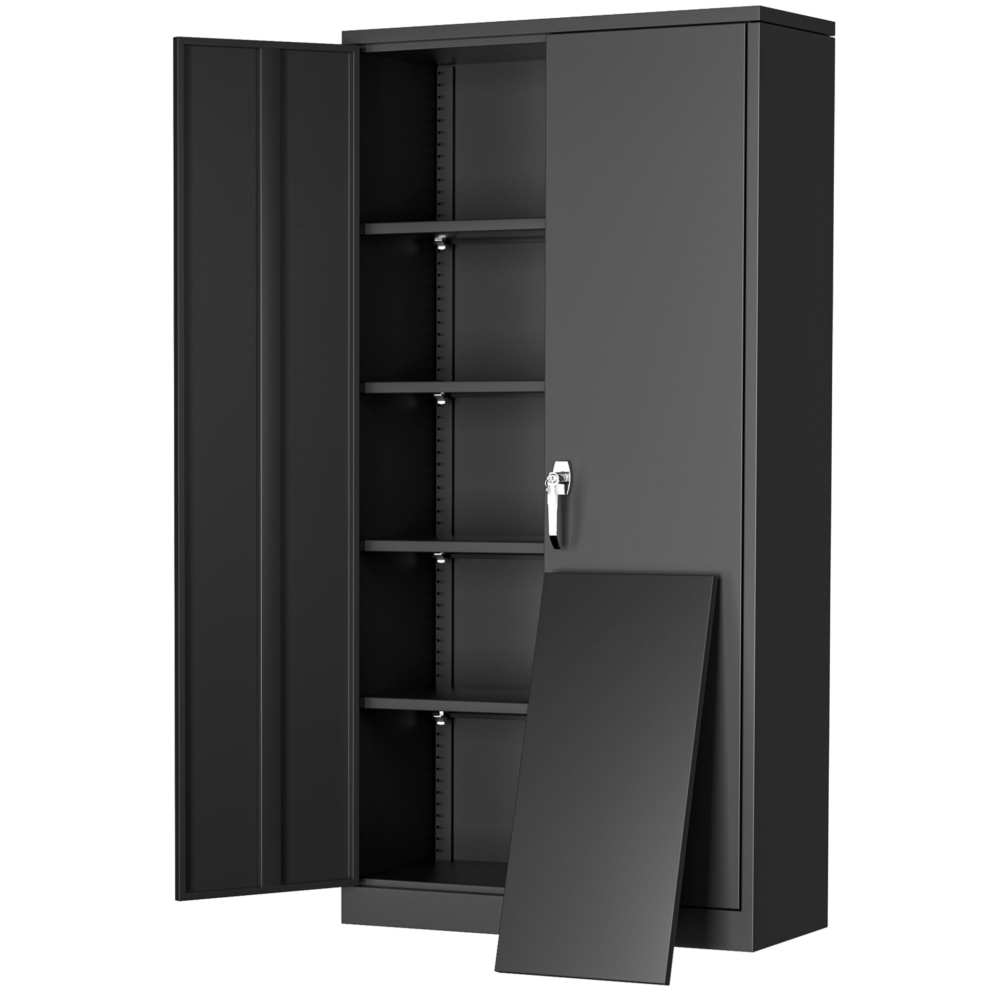 Amazon.com: Greenvelly Metal Cabinet with Lock,72" Metal Storage ...