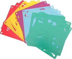 Amazon.com : EXCEART 20 Sheets Decor Painting Cut Painting Template ...