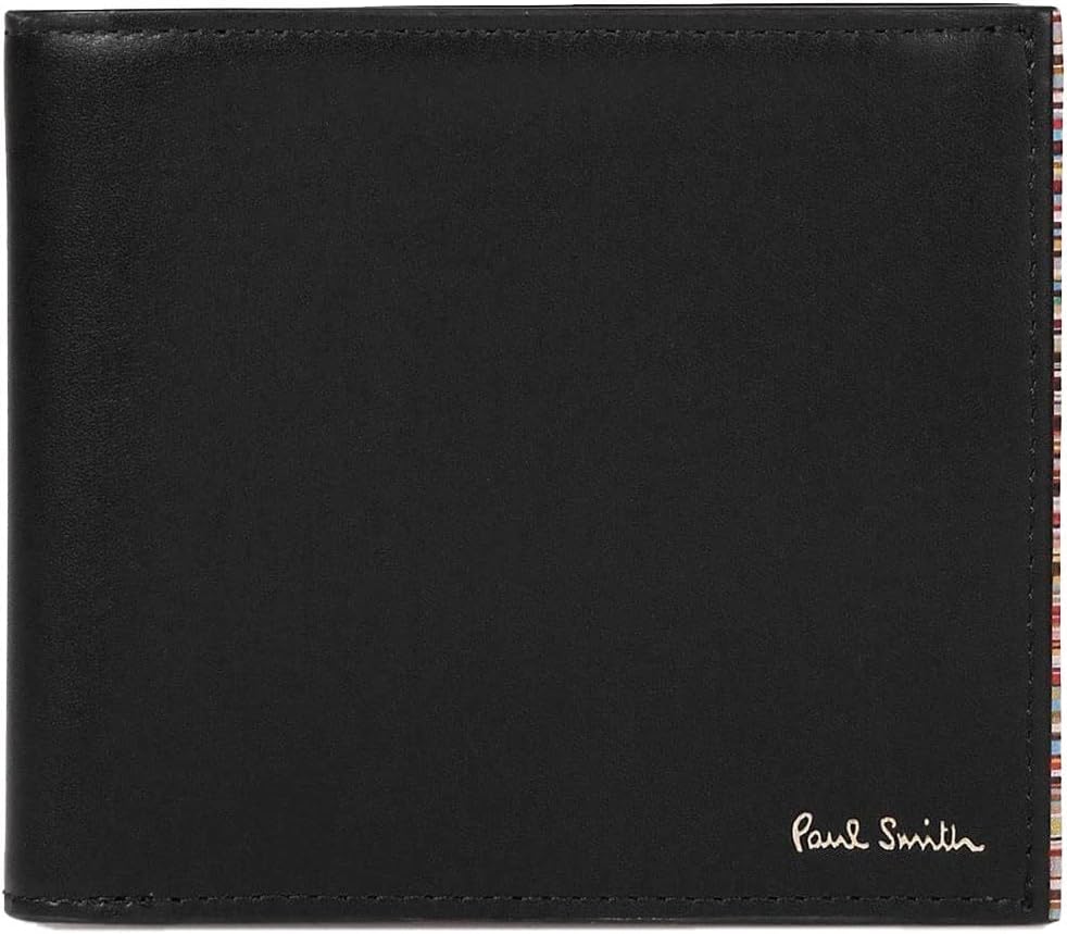 Amazon | [ポールスミス] 名入れ可 シグネチャーストライプティッピング 2つ折り 小銭入れ 付き メンズ ウォレット 純正 化粧箱 ショップバッグ 付き 873921 BPS674 ...