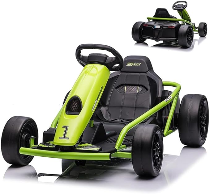 Amazon.com: Electric Drifting Go Kart for Kids - 24V Battery, Dual ...
