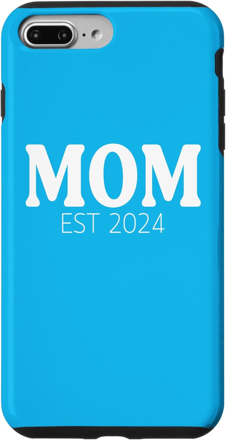 Amazon.com: iPhone 7 Plus/8 Plus Mom Mama Est.2024 Soon To Be Mommy ...