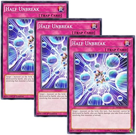 Amazon.co.jp: 【 3枚セット 】遊戯王 英語版 MP16-EN040 Half Unbreak ハーフ・アンブレイク (ノーマル ...