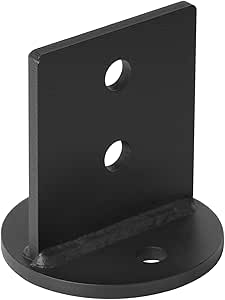 2Pcs Round Hidden Standoff Post Base for 4x4,4x6 Post (Actual Size 3½ ...