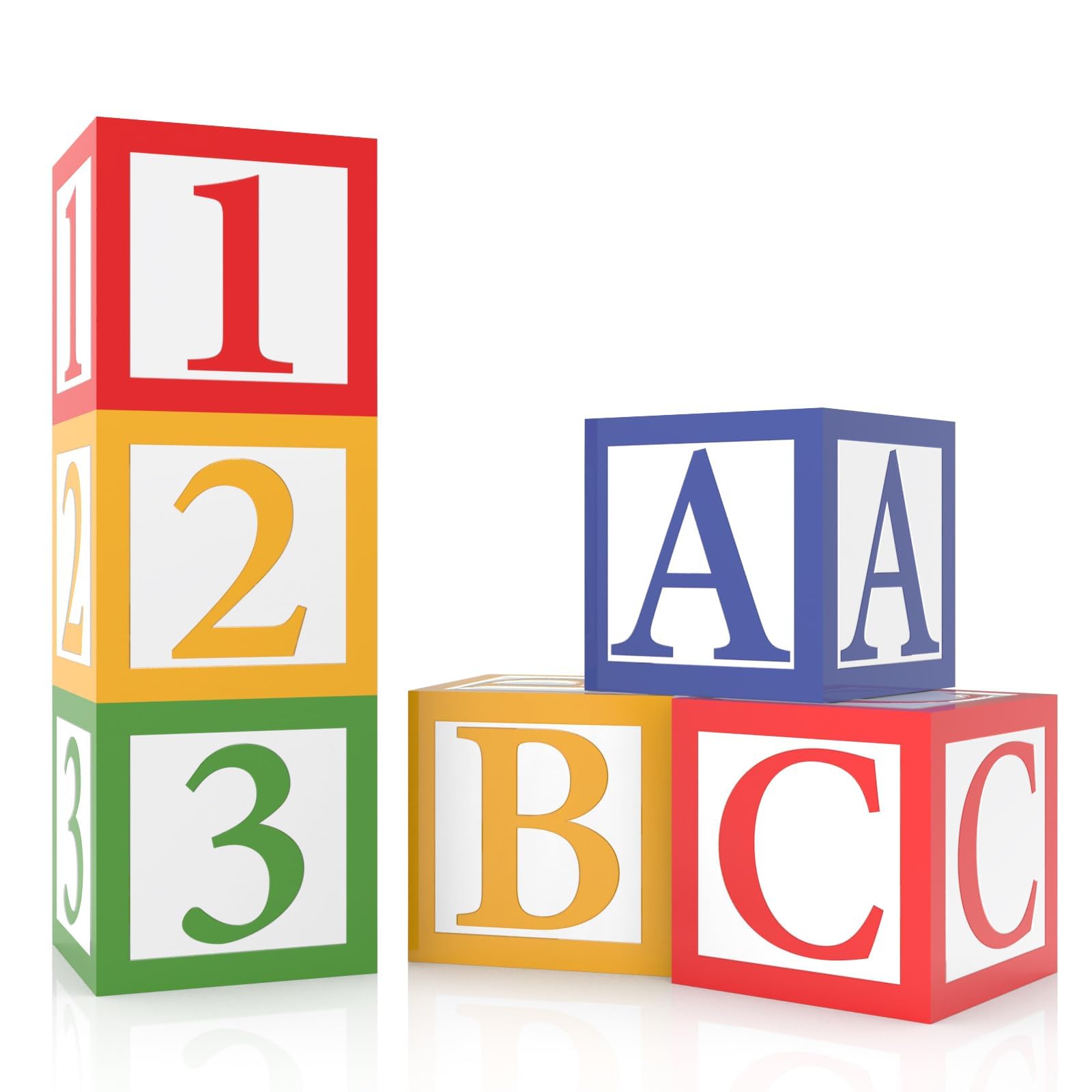 Amazon.com: 6 Pieces ABC and 123 Balloon Box Back to School Party ...