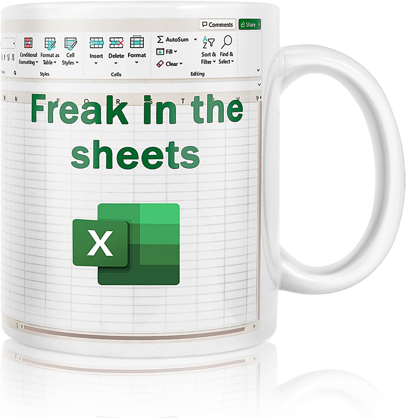 Amazon.com: POEKLSYNM Funny Excel Coffee Mug, Excel Spreadsheet Office ...