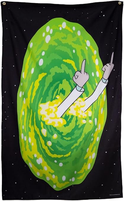 Amazon.com: Calhoun Rick and Morty Indoor Tapestry Wall Banner (30" by ...