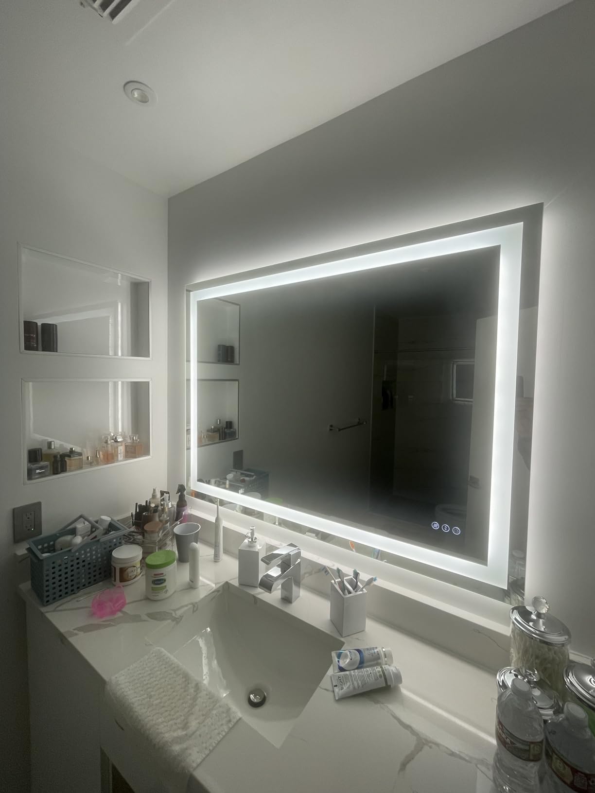 $29/mo - Finance LED Bathroom Mirror for Wall 84x 40, Extra Large ...
