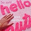 Amazon.com: Evovee Hello Beautiful Bath Mat Light Pink Blush Peach ...