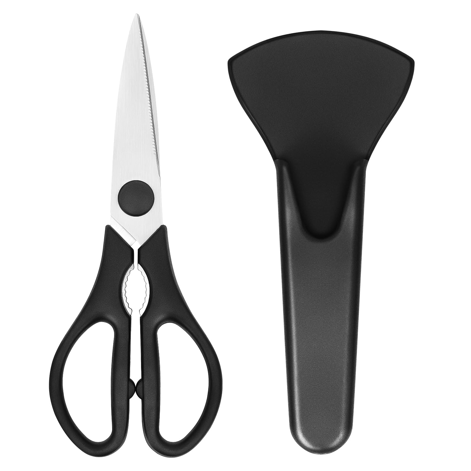Amazon.com: Zuzulopo Kitchen Scissors,with Magnetic refrigerator Holder ...