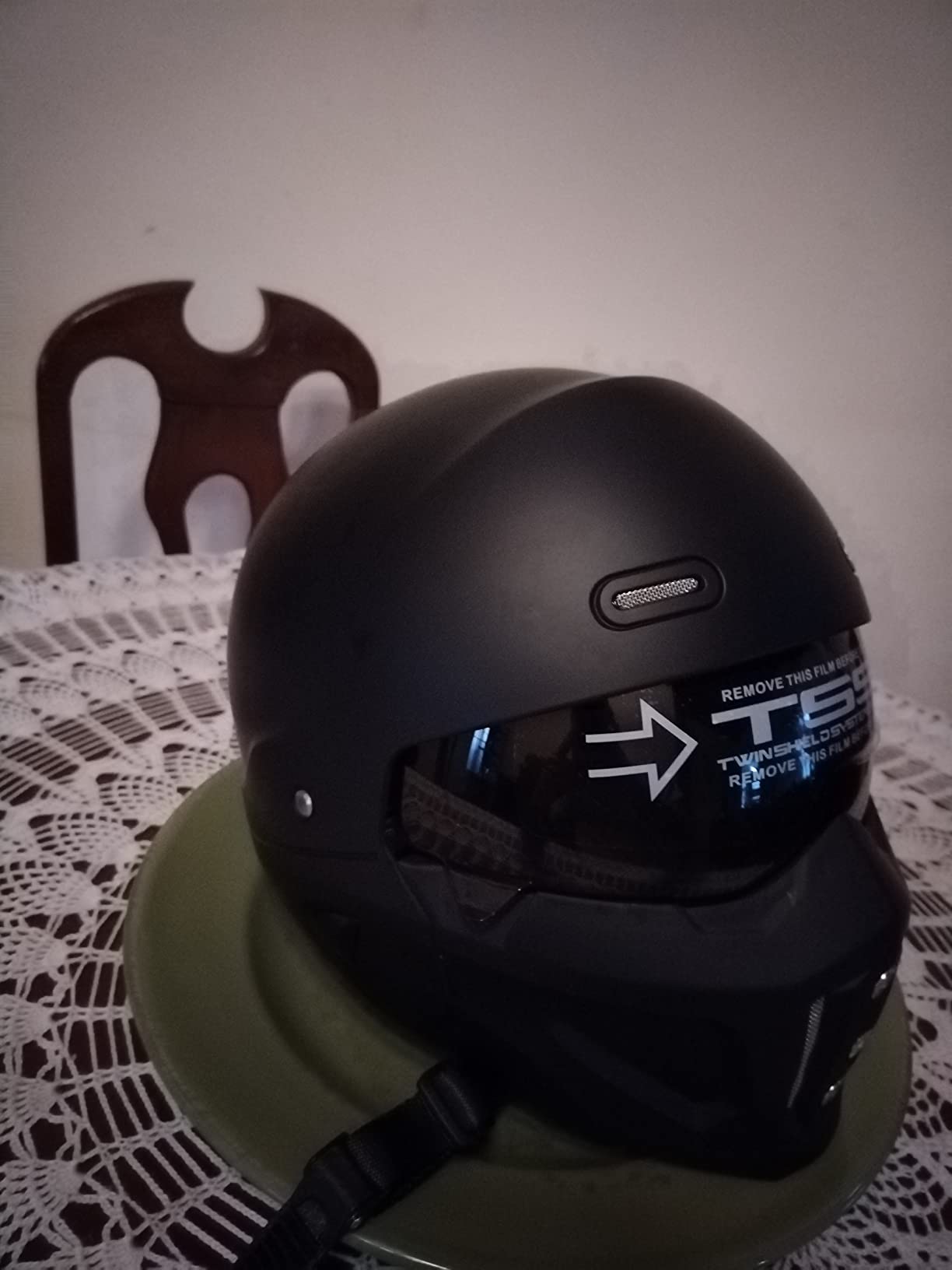 $13/mo - Finance Woljay Open Face Full face Helmet Motorcycle Modular ...
