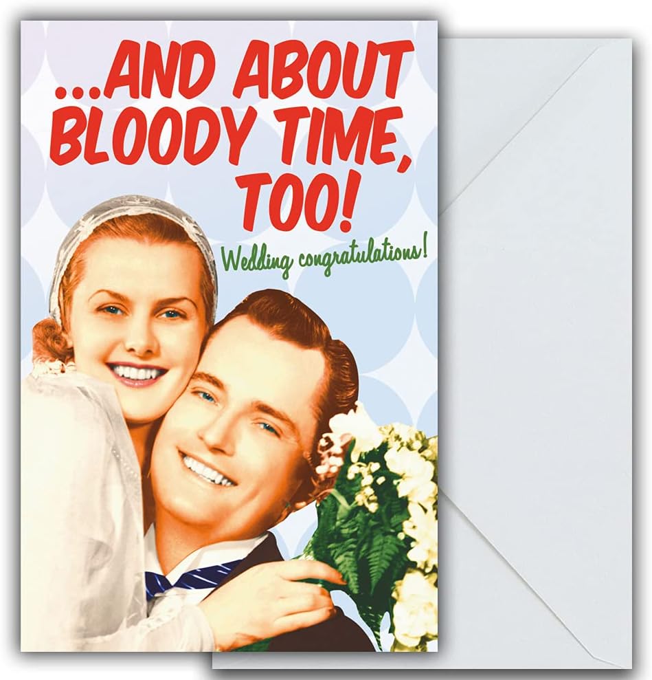 Funny Wedding Congratulations Card - Humorous Greetings for Wedding Day ...
