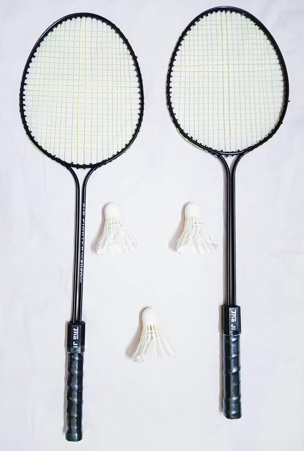 Buy 2 PCS Double Shaft Racket with Feather Shuttle Online at Low Prices ...