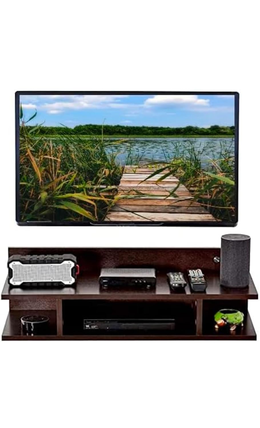 Super MART,Setup Box Stand for Home Wall Wooden/Setup Box Stand for ...