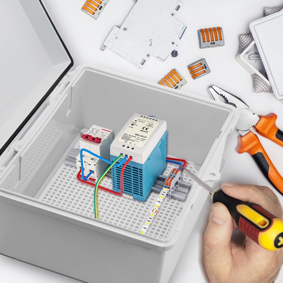 Snapklik.com : Waterproof Electrical Box Dustproof Junction Box ...