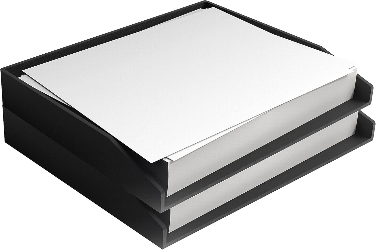 Amazon.com: Staples TRU RED Side Load Stackable Plastic Letter Trays ...