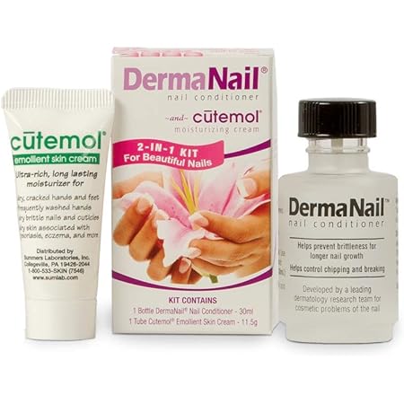 Amazon.com : DermaNail Nail Strengthener and Cuticle Cream Set ...