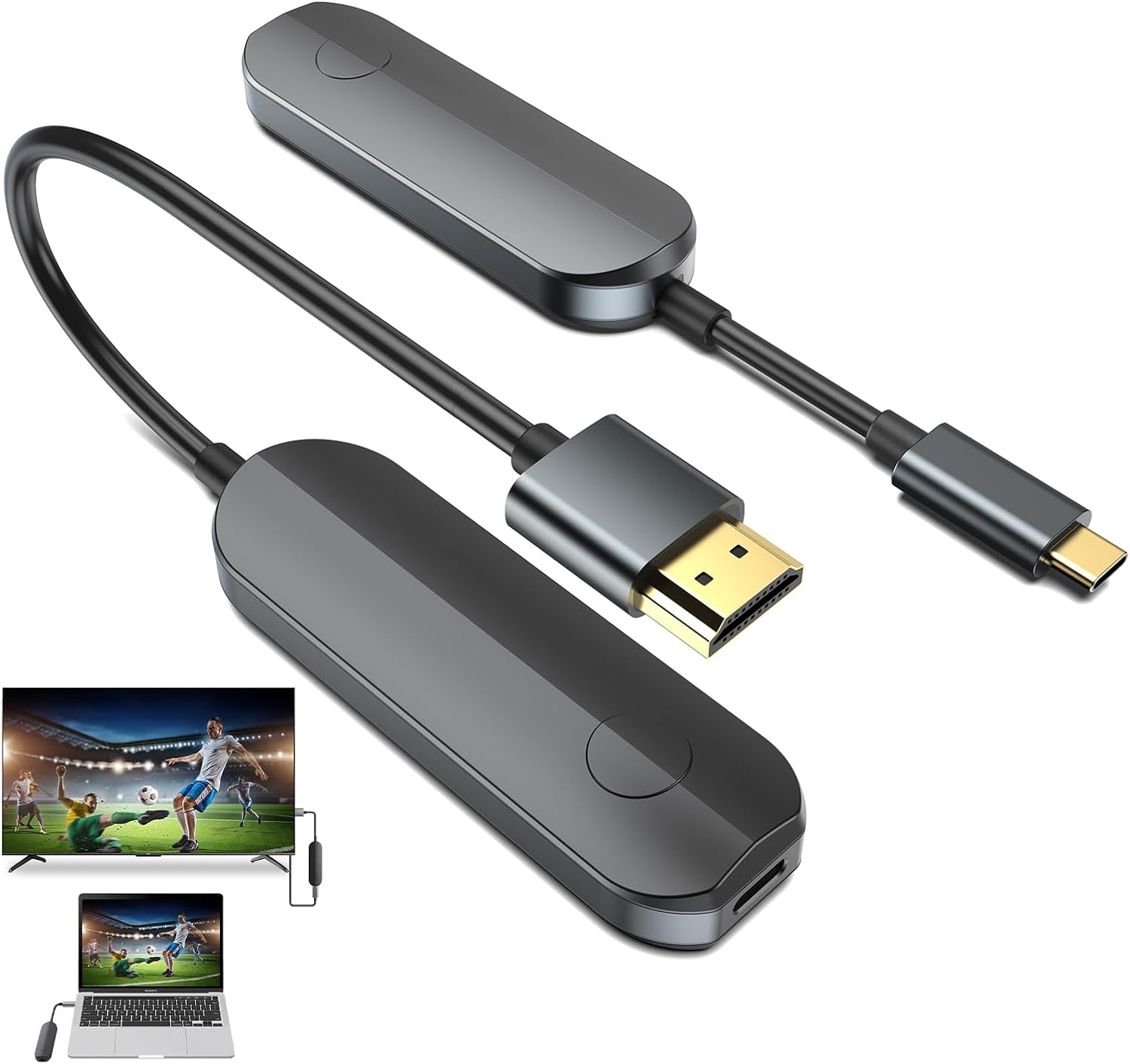 Amazon.com: Wireless HDMI Transmitter and Receiver, Plug & Play 165FT ...