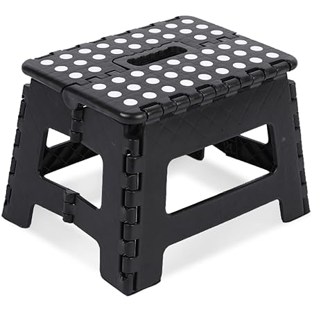 KEPLIN 9 Inch Heavy Duty Folding Step Stool | Non-Slip Foldable ...