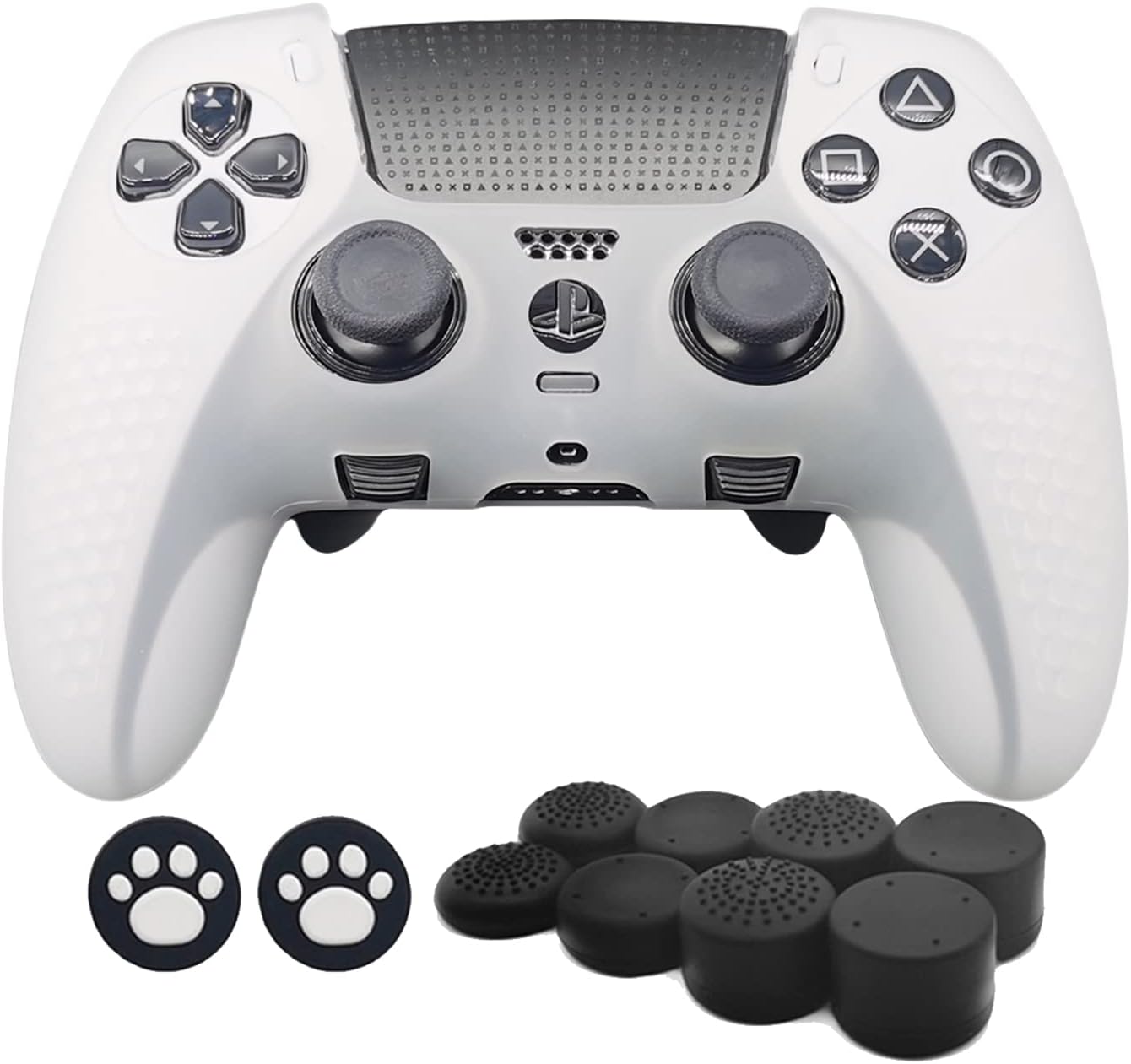 Amazon.com: MOJOXR Controller Silicone Cover and Stick Caps for PS5 ...