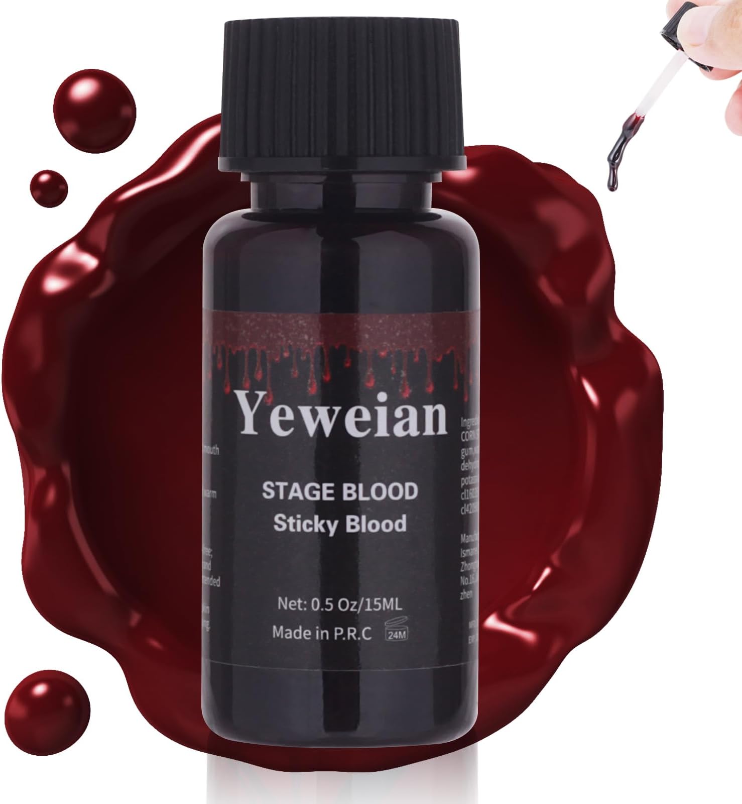 Amazon.com : Mehron Makeup Stage Blood - 6 Pack of Easy to Fill Empty ...