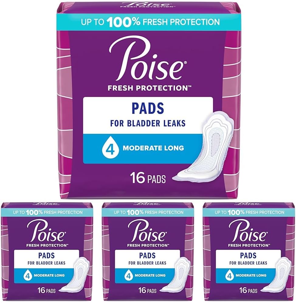 Amazon.com: Poise Incontinence Pads & Postpartum Incontinence Pads, 4 ...