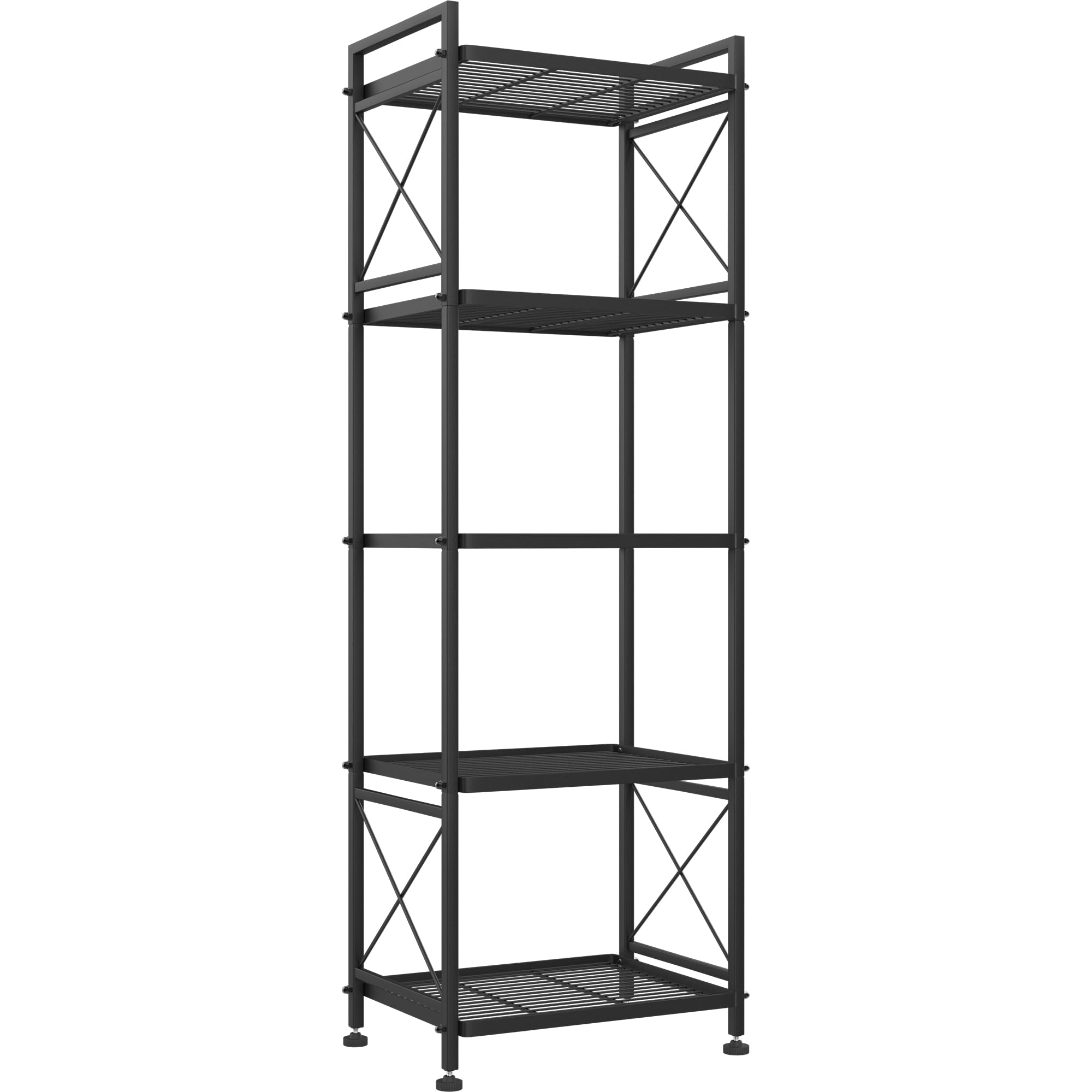 Amazon.com: YOHKOH 5 Tier Metal Storage Rack Closet Shelves,Standing ...