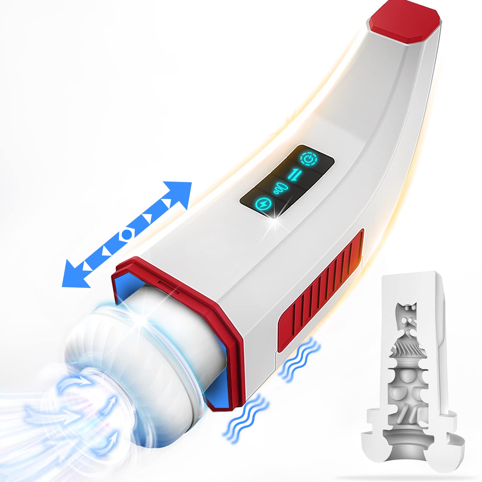 Amazon.com: 3 in 1 Thrusting Sucking Vibrating Automatic Blowjob Sex ...