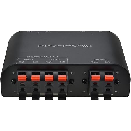 Amazon.com: 2 Pair Speaker Selector Switch Switcher Splitter Box ...