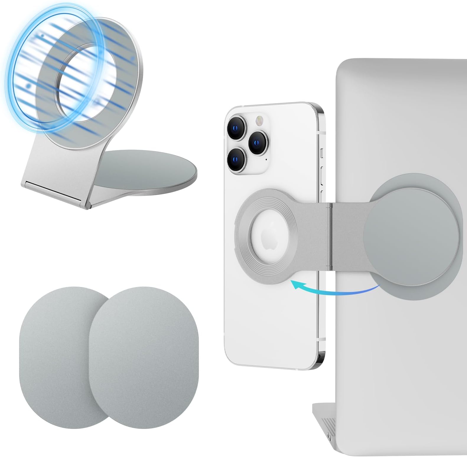 Amazon.com: CloudValley for Magnetic Laptop Phone Holder, Slim ...