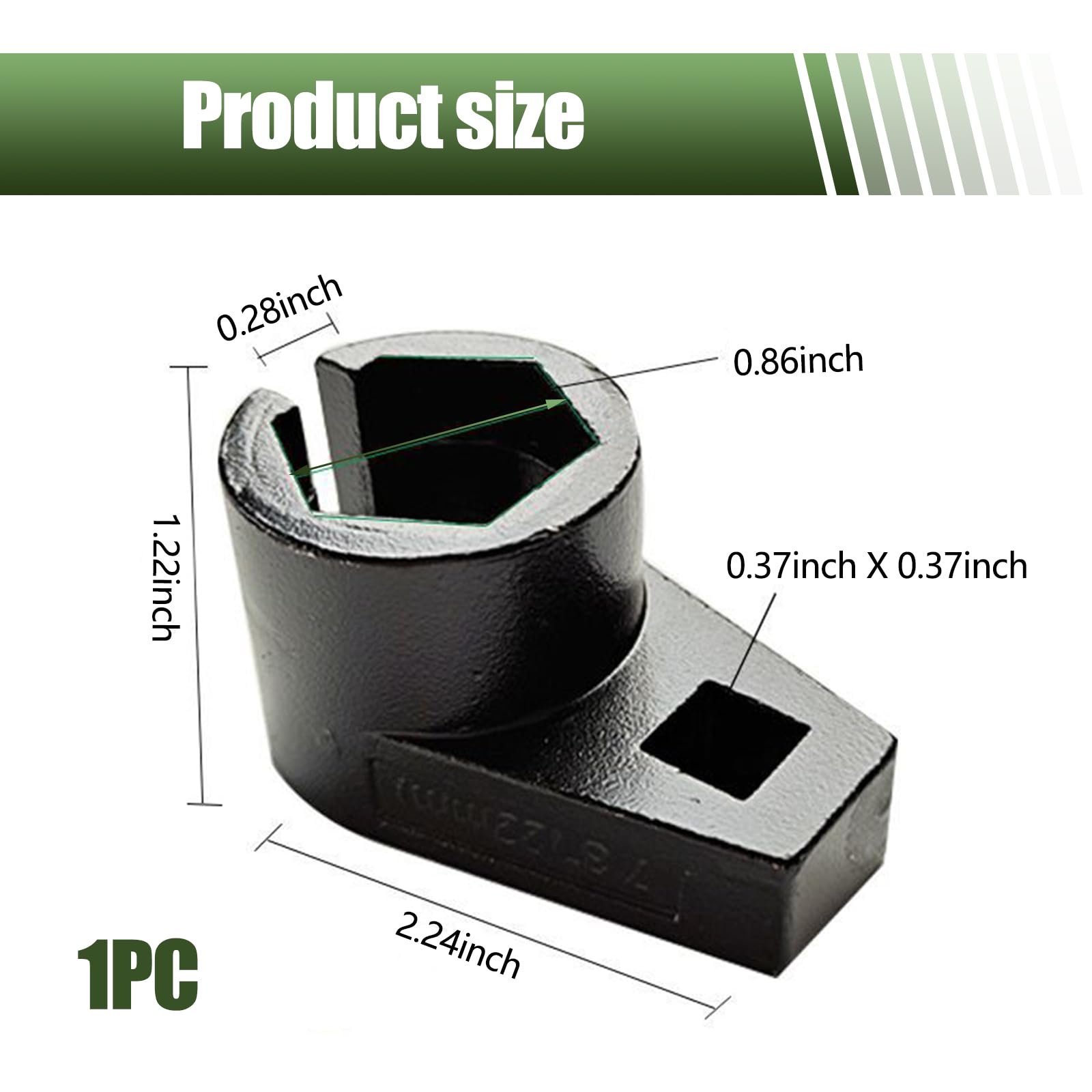 Snapklik.com : Sumjig 1 PC Car Offset Oxygen Sensor Socket, Waterproof ...