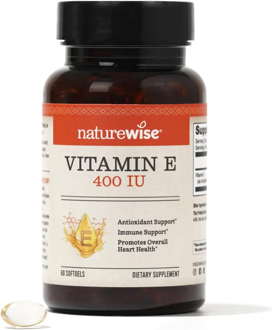 Amazon.com: Nature's Bounty Vitamin E 1000 IU Softgels Pure DL-Alpha 60 ...