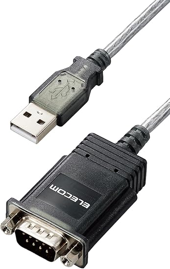 Amazon.co.jp: Elecom RS232C USB Conversion Cable [USB-A & D-Sub9 Pin ...