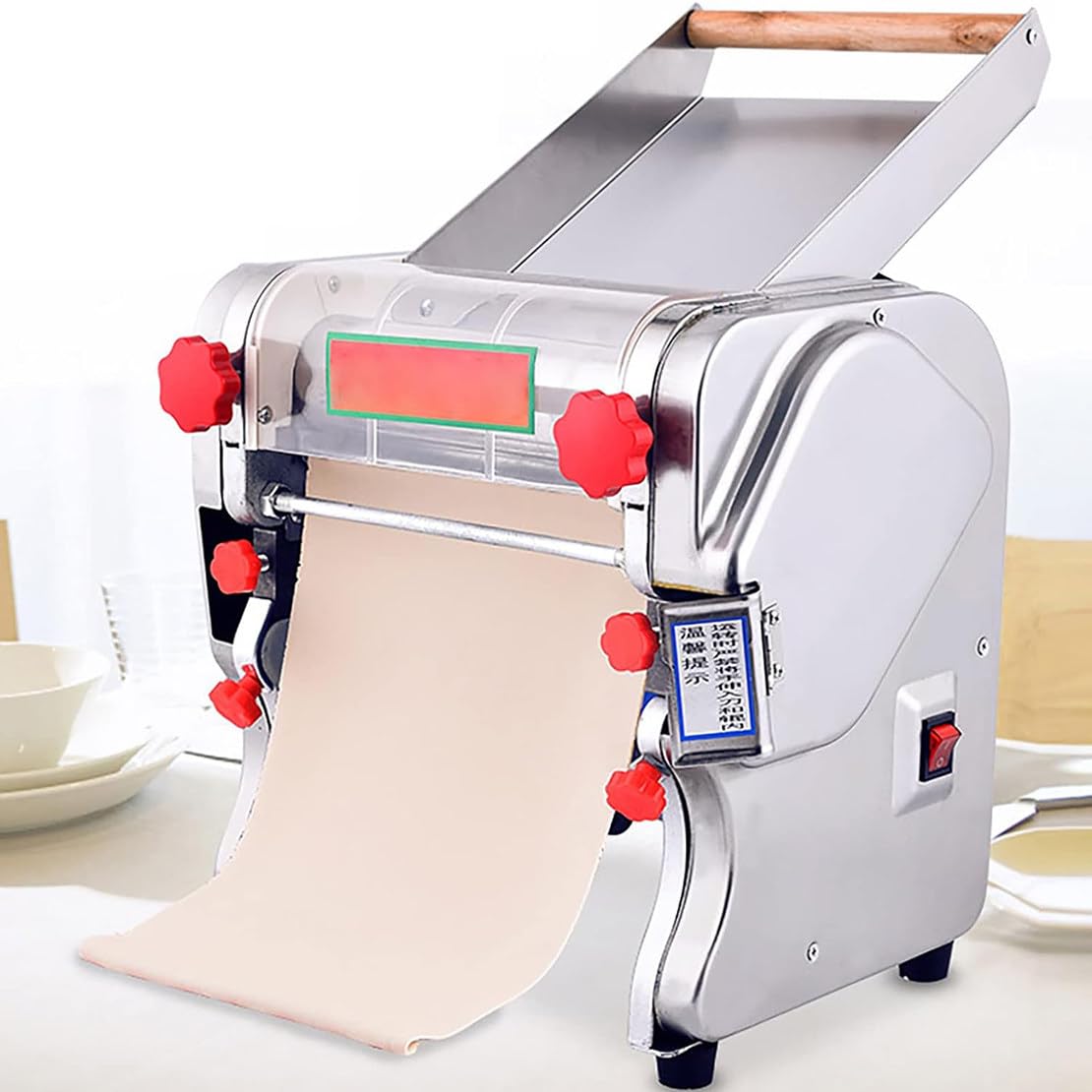 550W Electric Pasta Machine, Commercial Dough Sheeter Dumpling Maker ...