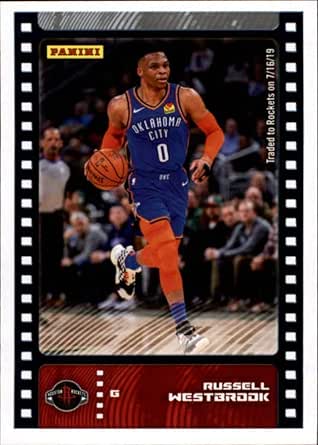 Amazon.com: 2019-20 Panini Stickers Card Insert #63 Russell Westbrook ...