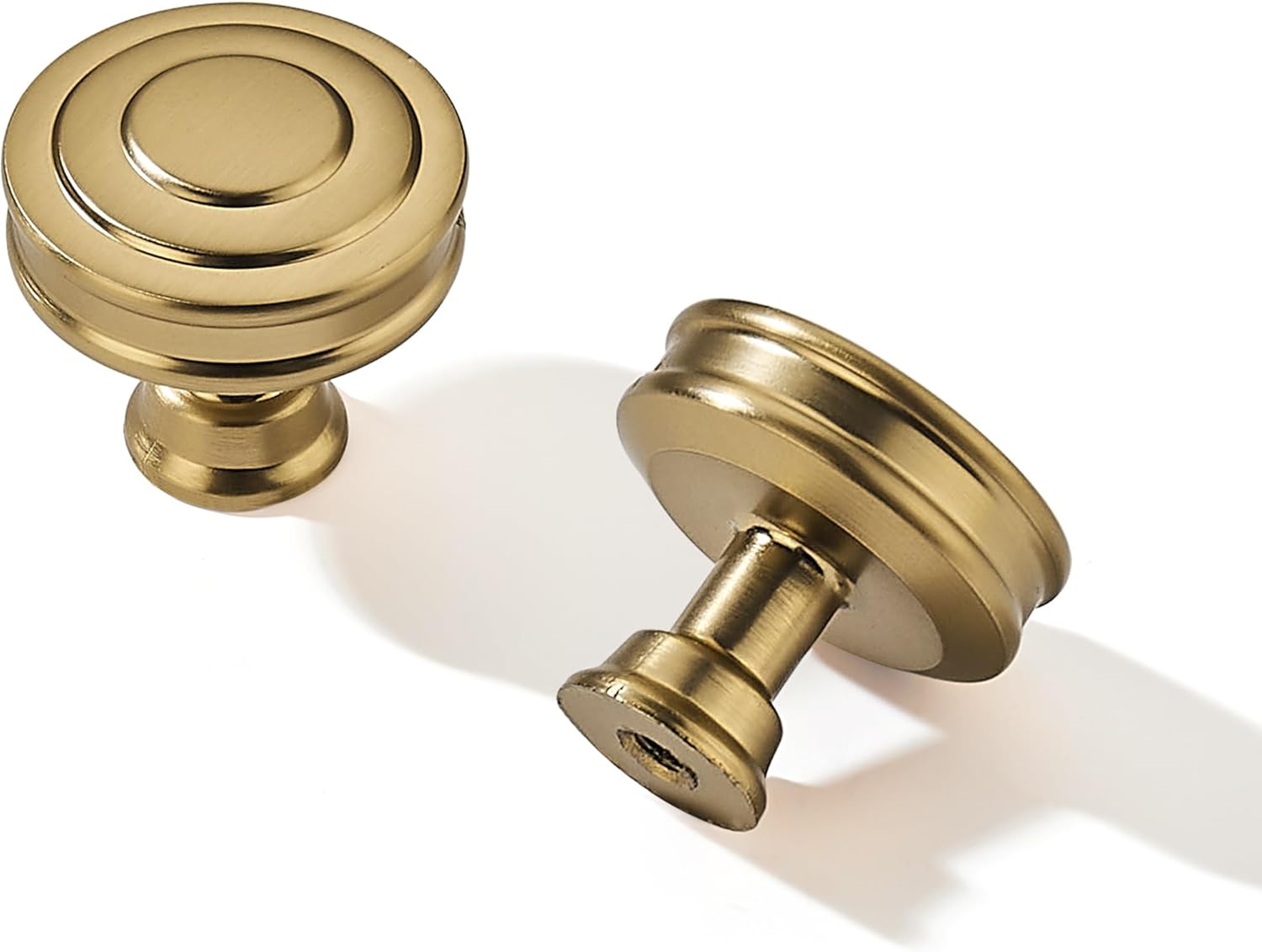 khtumeware 10 Pack 1-1/4 Inch(32mm) Champagne Bronze Round Cabinet ...