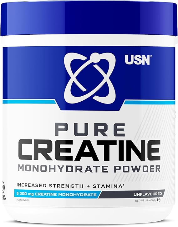 USN Micronized Creatine Monohydrate Powder, Unflavoured - 500g, Energy ...