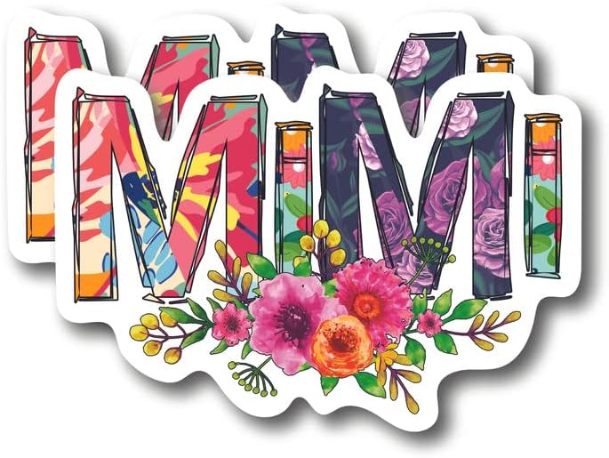 Amazon.com - Mimi Premium Quality Laminated Vinyl Stickers 2-Pack | 5 ...