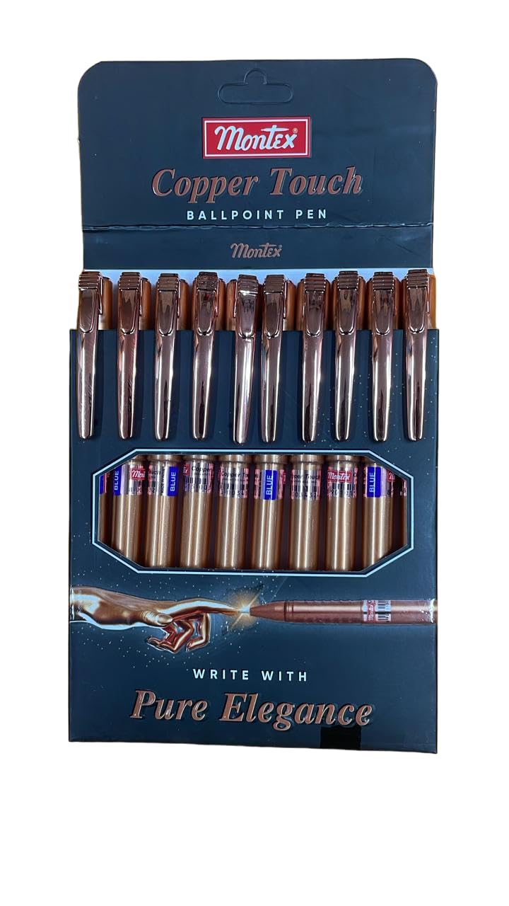 MONTEX copper touch ballpen write with pure elegance (pack of 10 ...