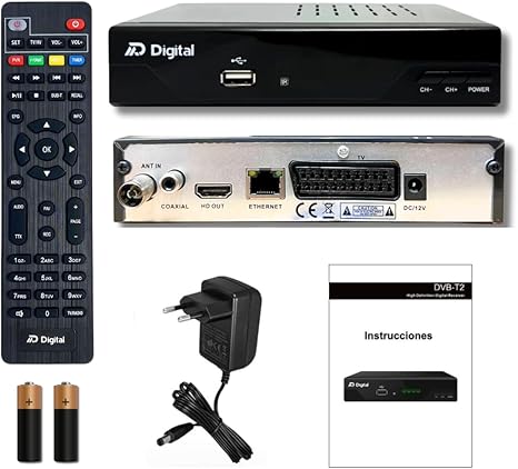 Decoder digitale terrestre 2024, decoder DVB-T2, Full HD DTT H265 ...