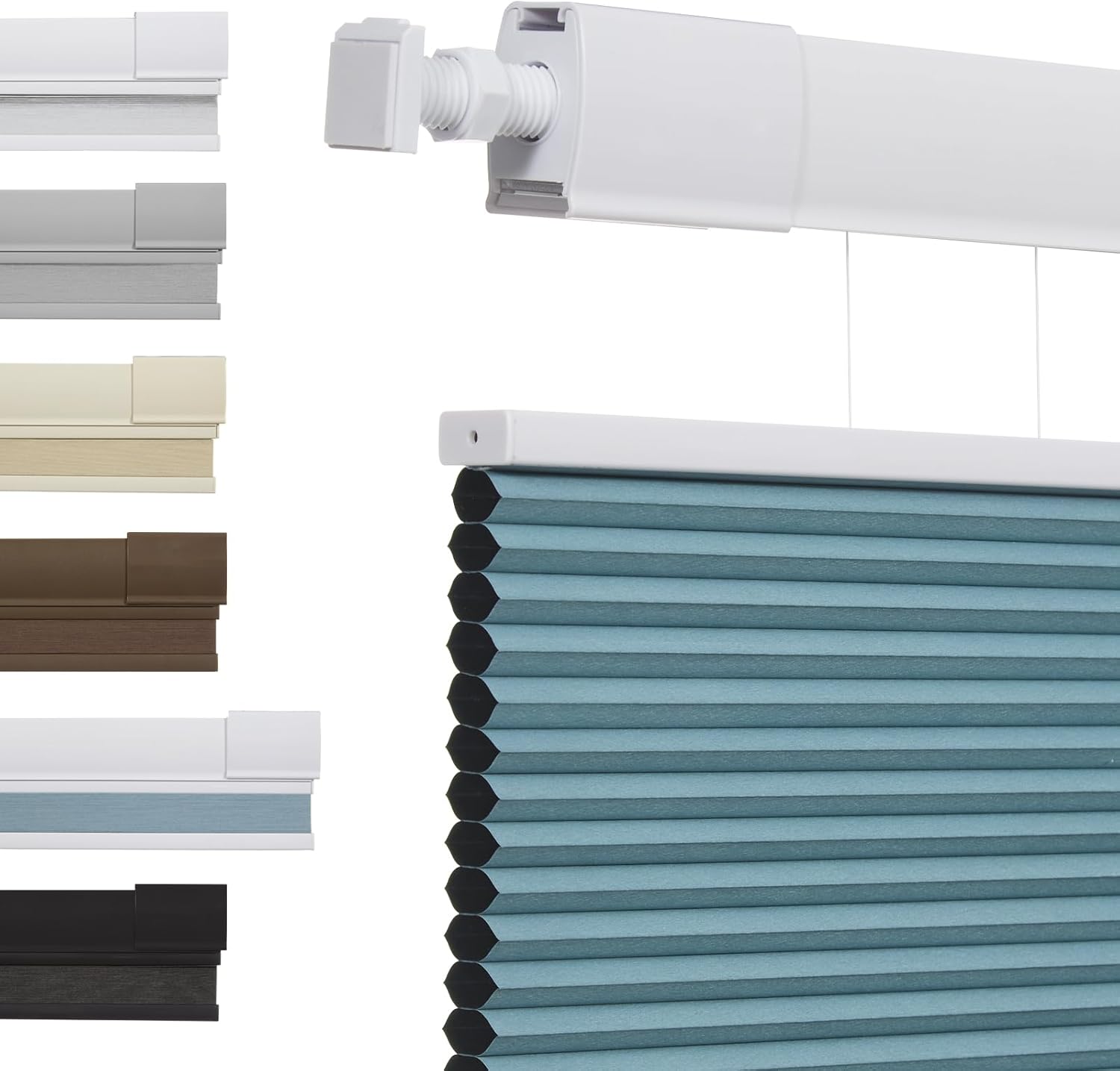 Amazon.com: Tonature No Drill Top Down Bottom Up Cellular Shades for ...